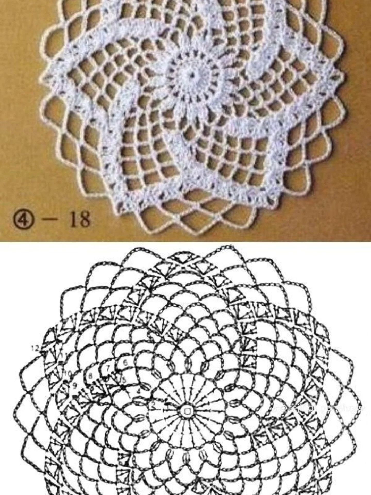 Collection of Crochet Doily Patterns and Charts: Star, Spiral, and ...