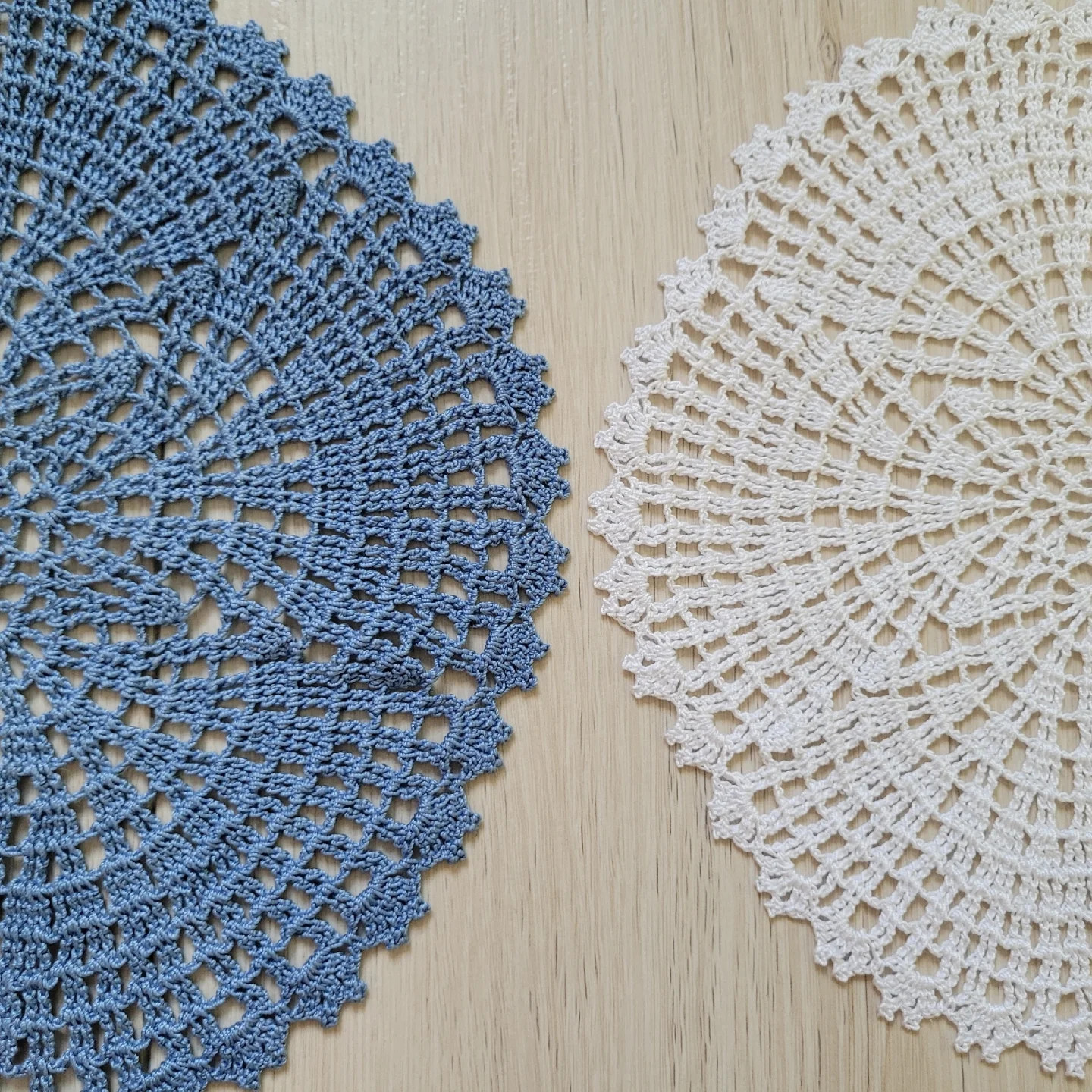 Crochet Doily Pattern Chart: Intricate Lace Design with Blue and White ...