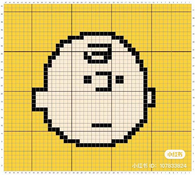 Crochet Pixel Chart Patterns for Hand Wall Hanging and Character Face ...