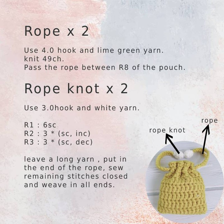 Free Pattern: Cute Lime Green Penguin Drawstring Pouch Crochet Tutorial ...