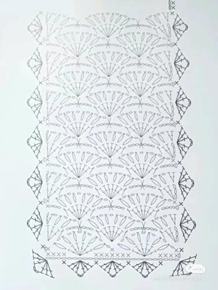 Handmade Crochet Bag Pattern Chart and Green Shell Stitch Tote Design ...