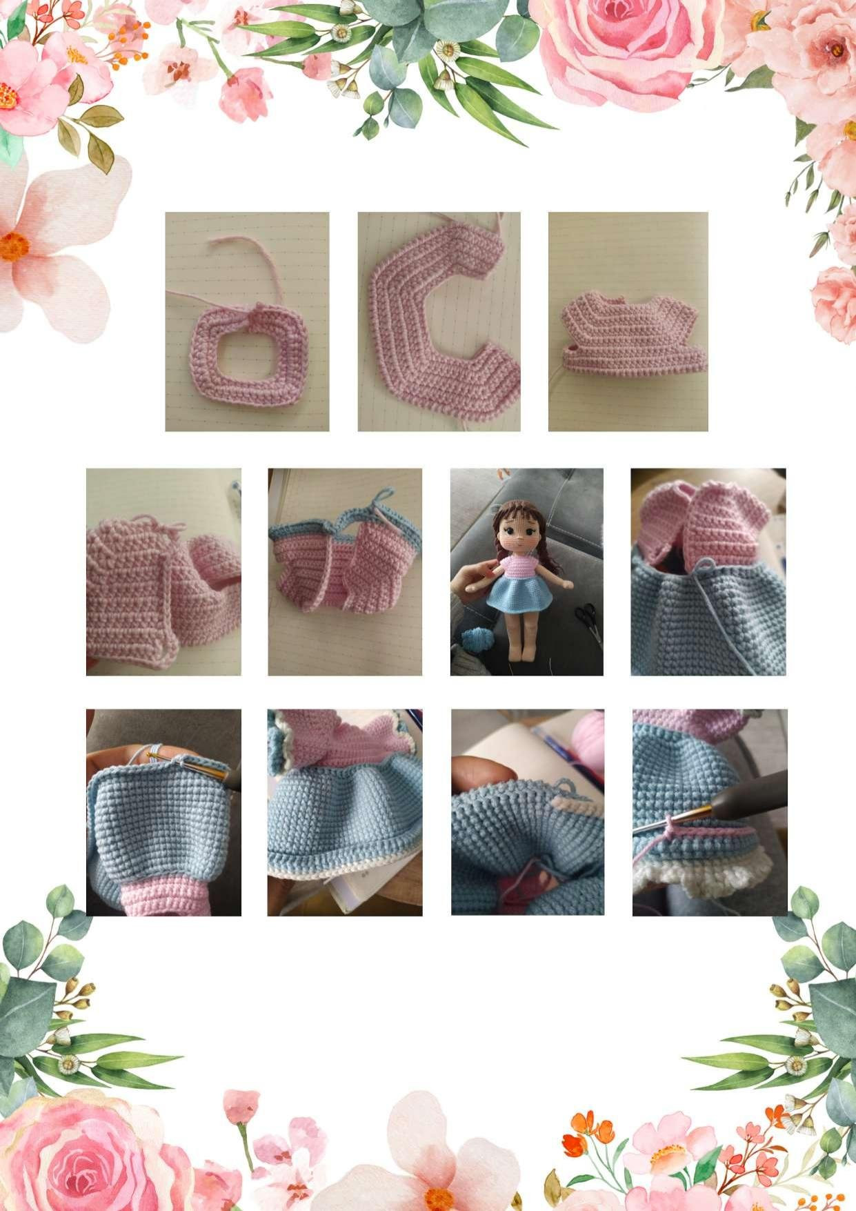 Mila Doll Crochet Pattern - Amigurumi Girl Doll Tutorial with Materials ...