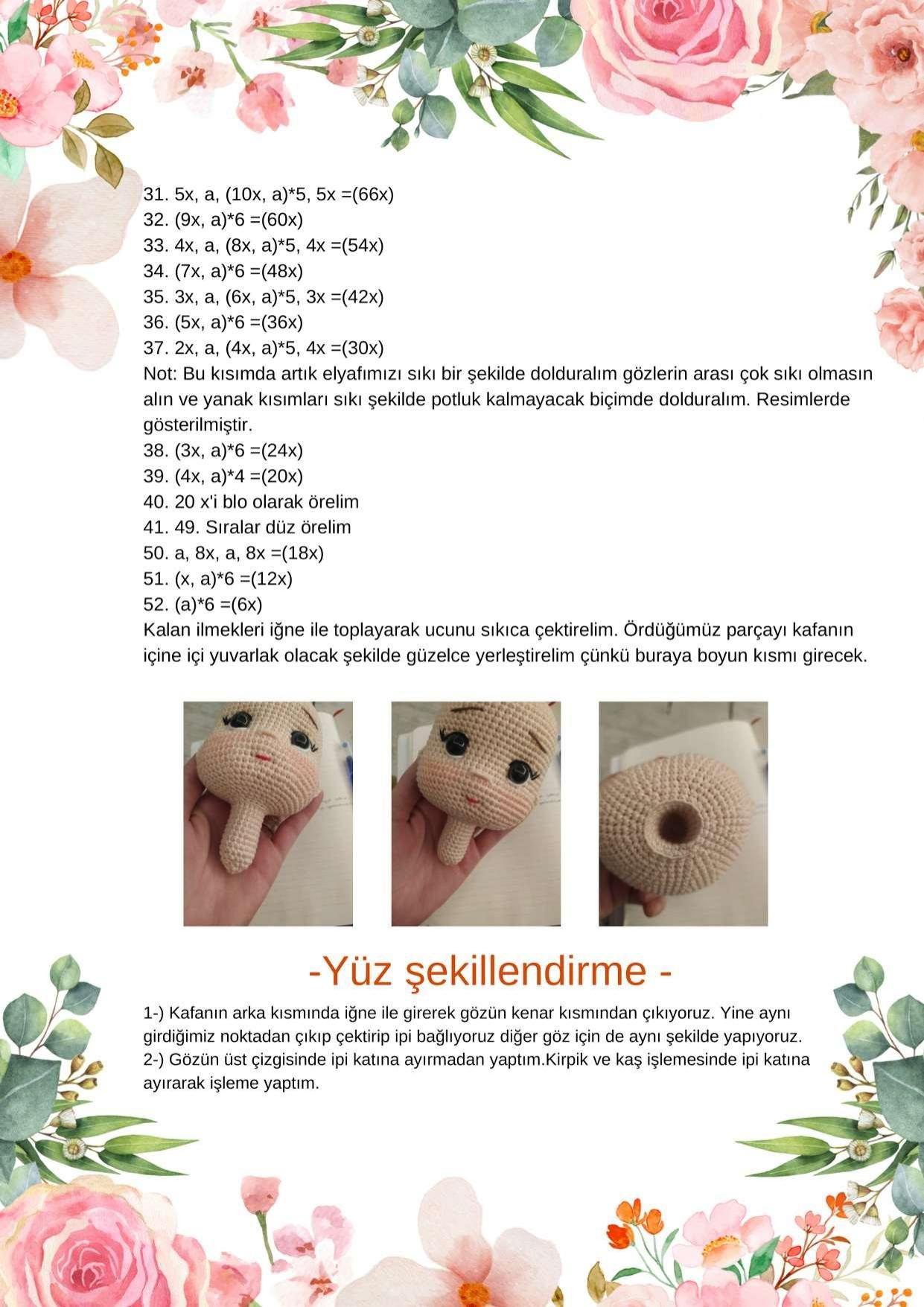 Mila Doll Crochet Pattern - Amigurumi Girl Doll Tutorial with Materials ...