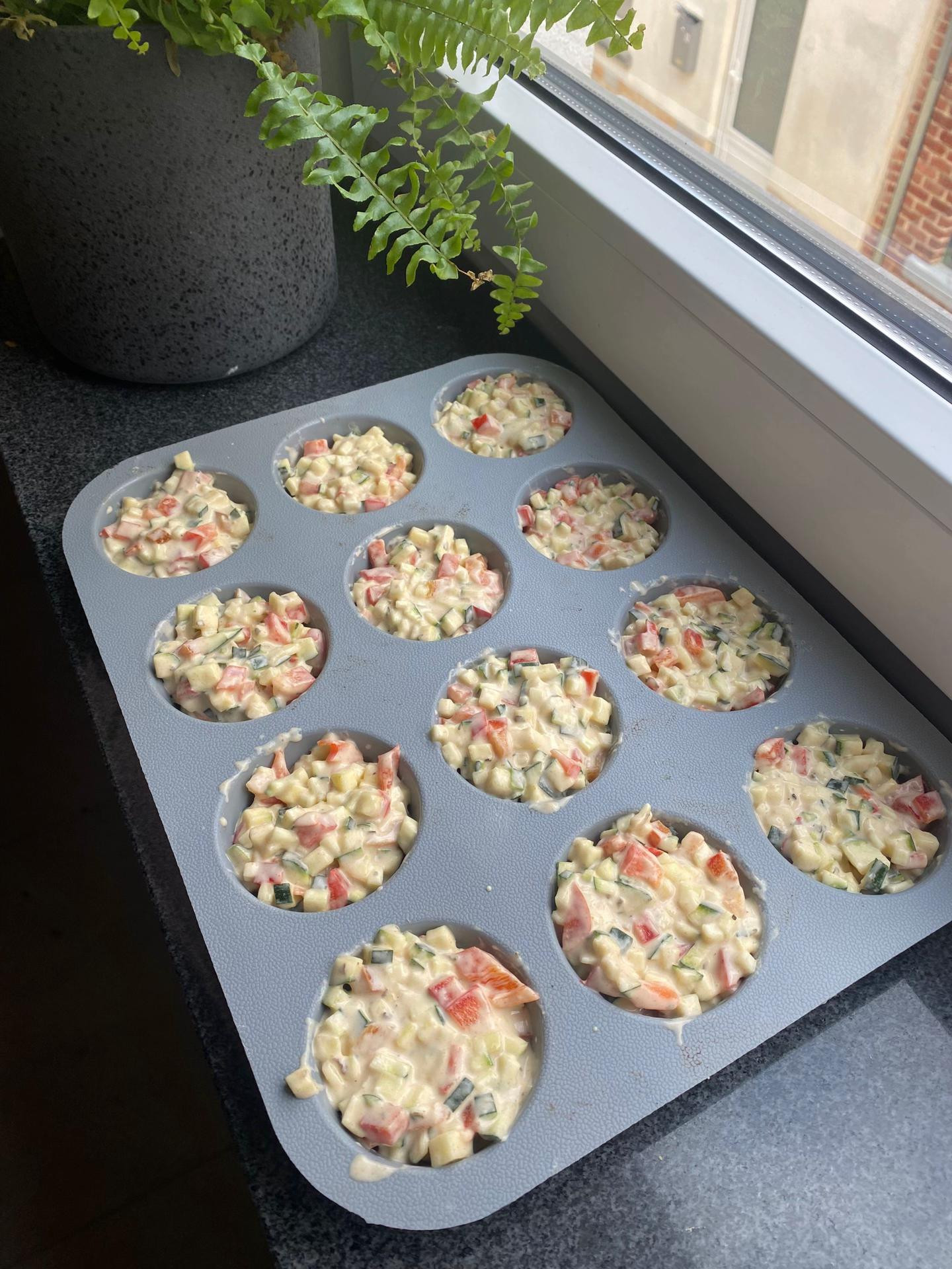 Muffins salés courgettes et poivrons | HandmadeV