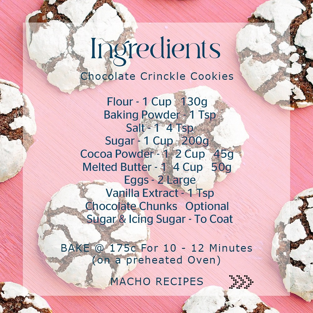 Perfect Chocolate Crinkle Cookies Recipe - Soft, Fudgy Holiday Treat ...