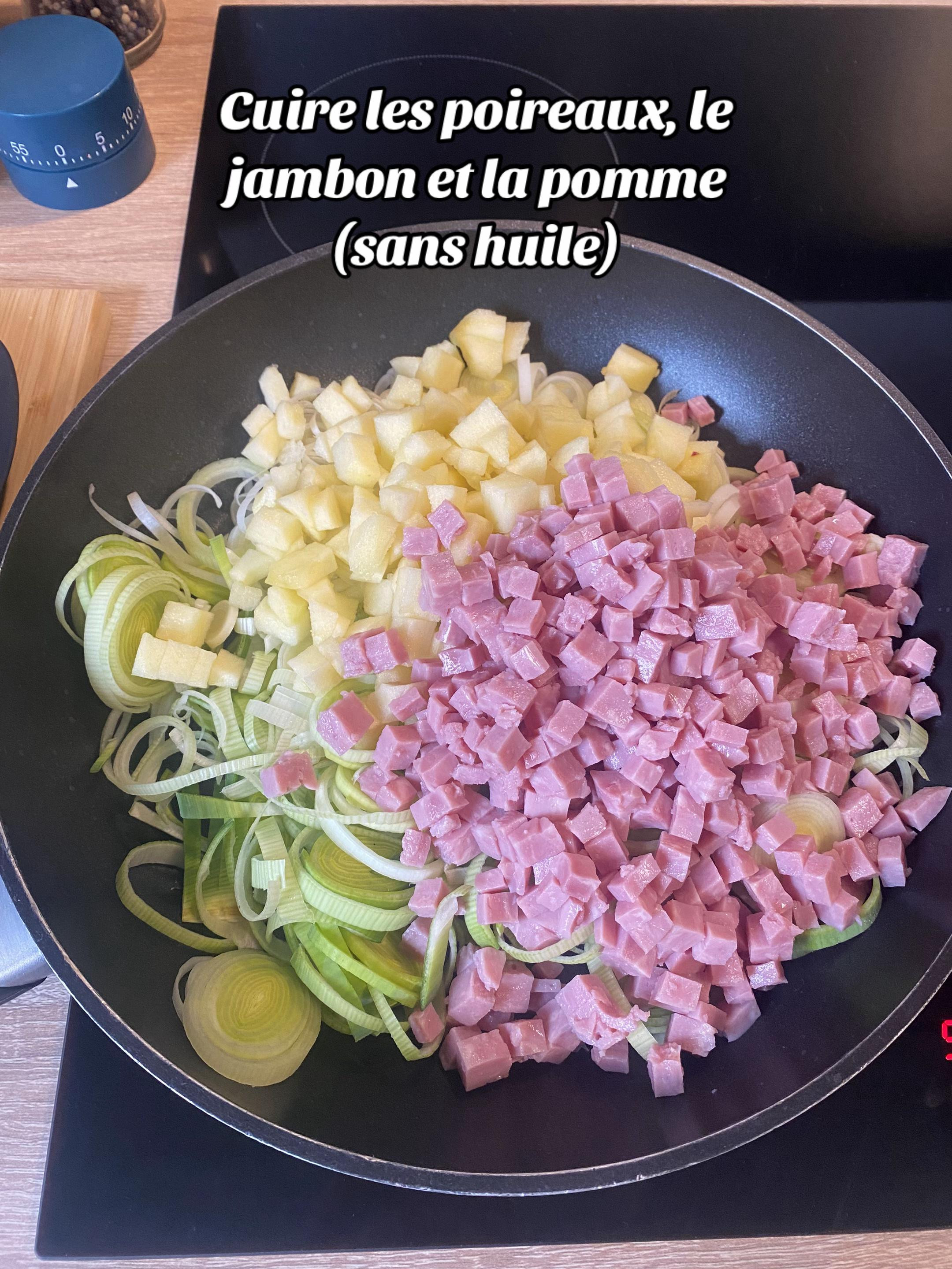 Quiche poireaux / jambon / pomme | HandmadeV
