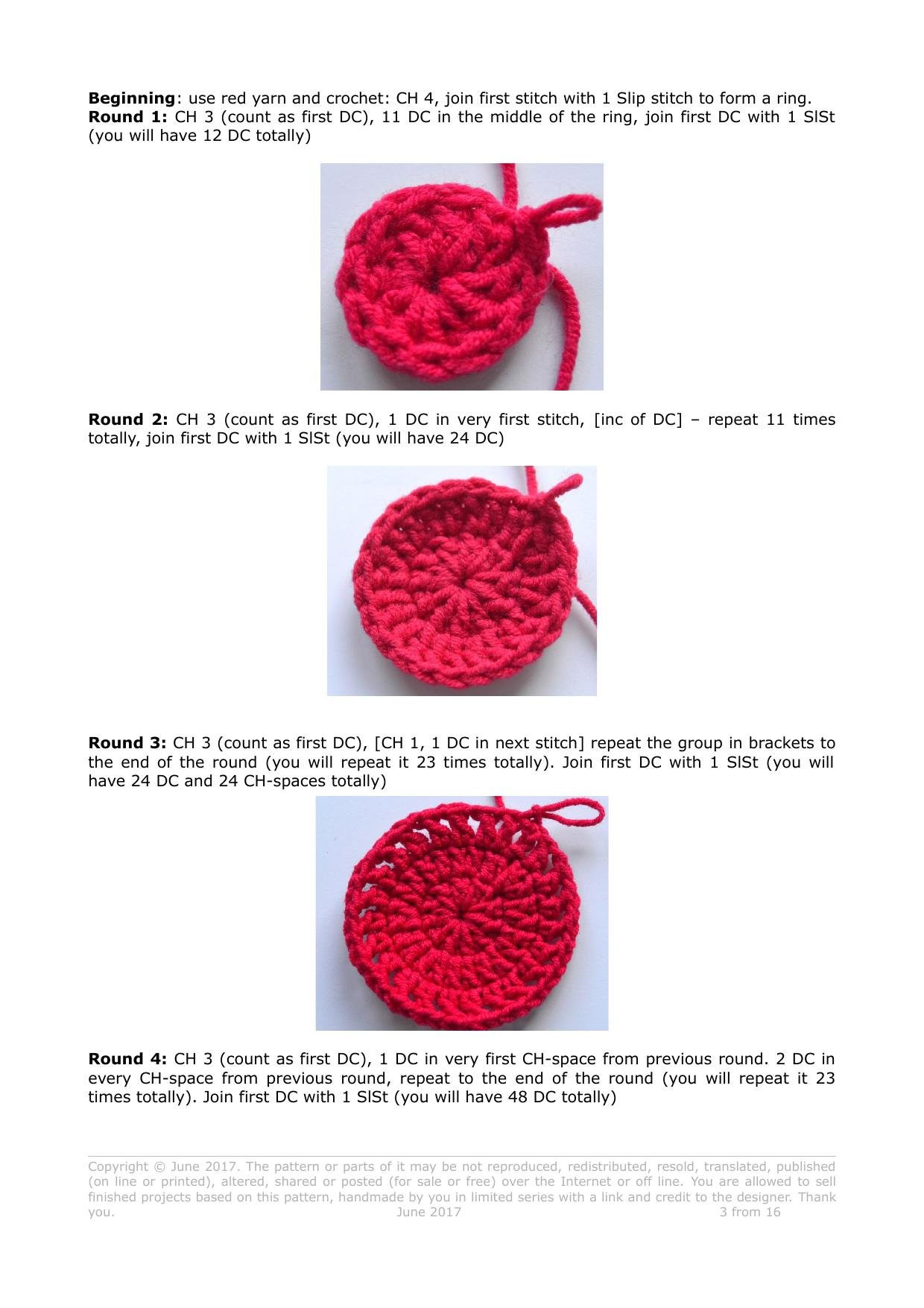 Strawberry purse crochet pattern by Vendula Maderska, red and white bag ...