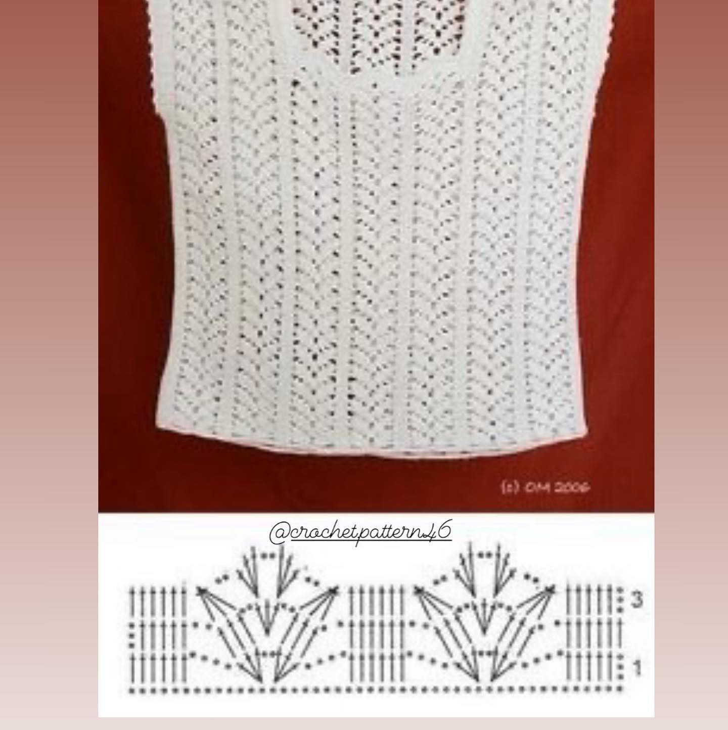 Collection of Crochet Top Patterns with Charts: Yellow Fan Stitch ...