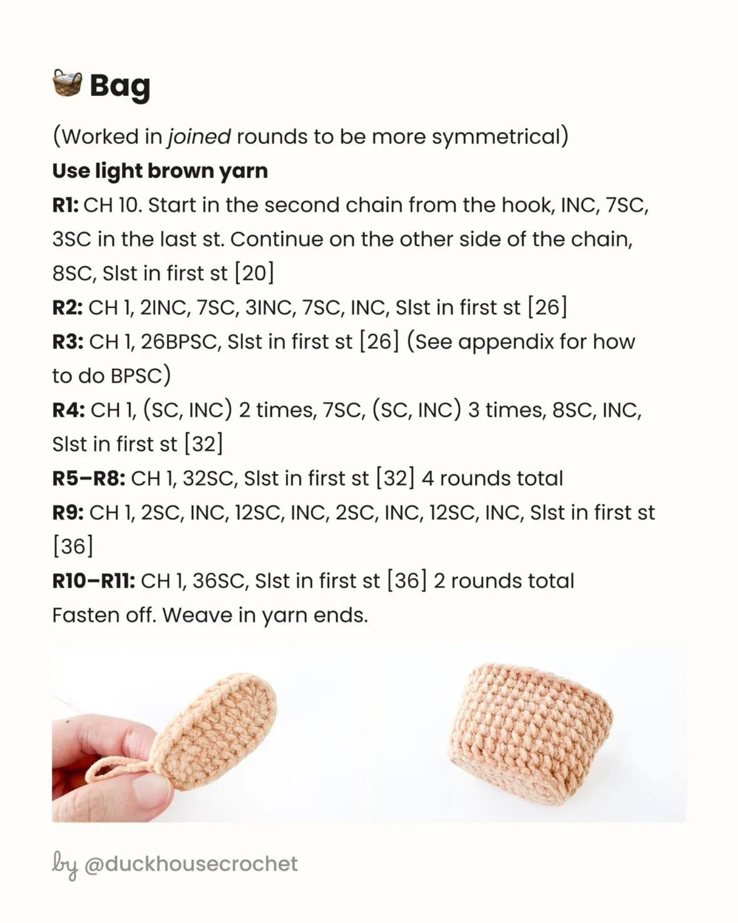 Free Crochet Pattern: Cute Pastel Flower Basket with Baguette by ...