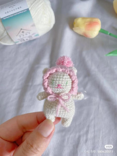 Crochet Tutorial Pattern for Cute White Duck with Purple Hat and Flower ...